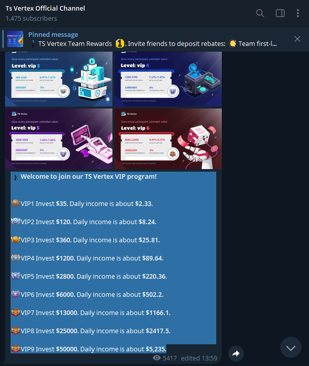 TS Vertex: la nuova promessa del trading “a rischio zero” che puzza di truffa