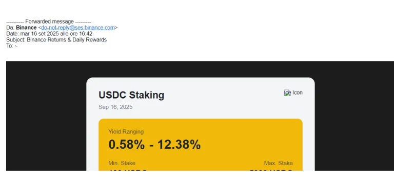 Binance, beware of fake emails: the Trust Wallet scam that empties wallets