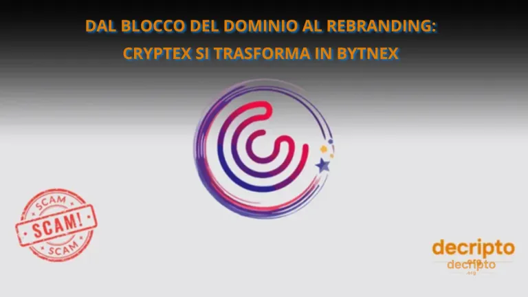 Da Cryptex a Bytnex: il rebranding disperato di un Ponzi crypto dopo il ...
