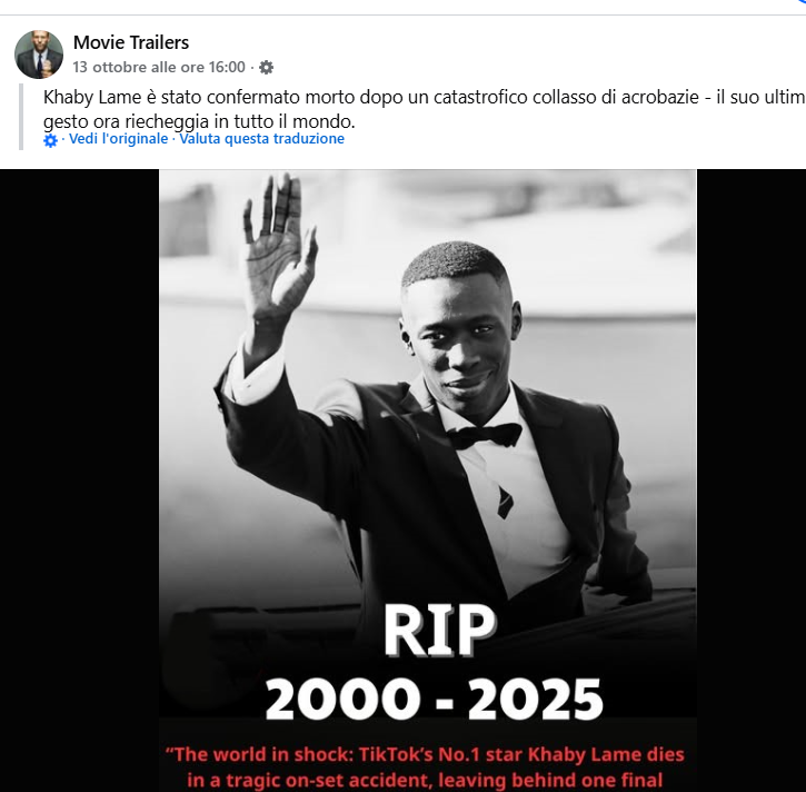 Khaby Lame muerto, cuidado con el phishing tras el bulo viral en ...