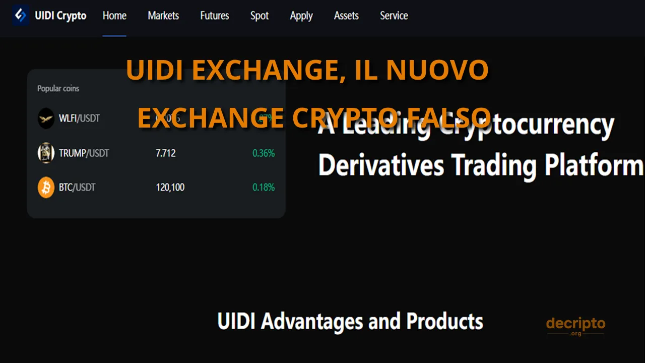UIDI Exchange: yet another fake crypto exchange ready to deceive ...